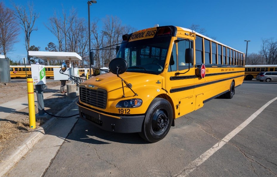 Electric School Bus Chargers—Fairfax County Transportation Center